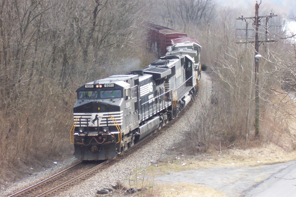 Another northbound awaits a recrew